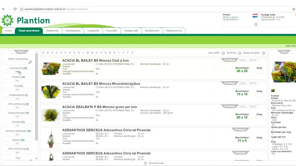 Plantion: Digitaler Marktplatz sehr erfolgreich | Gabot.de