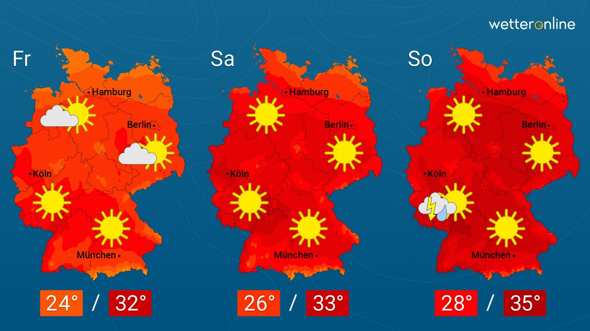 14-Tage-Wetter: Nach heißem Wochenende langsam kühler | Gabot.de